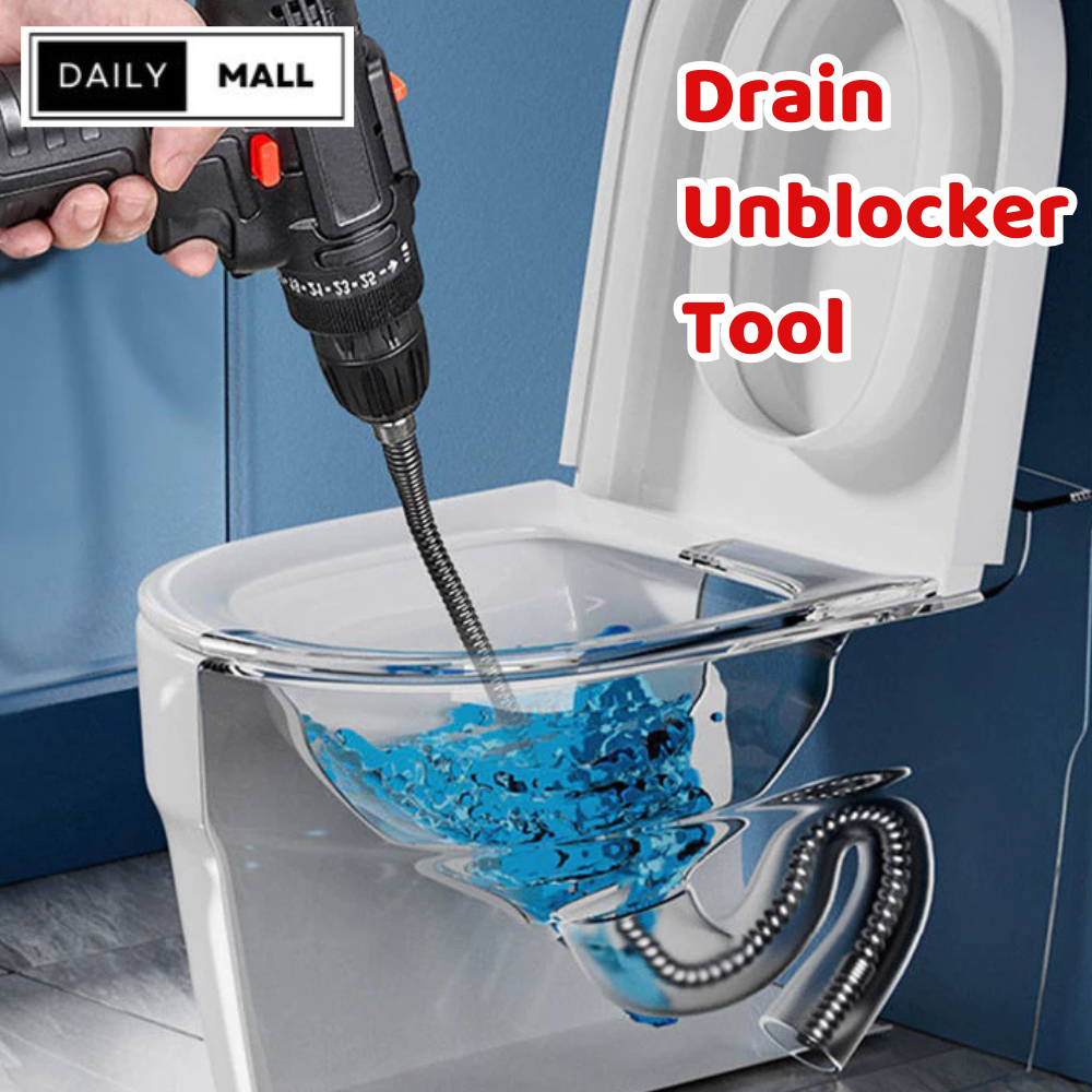 Drain Unblocker Tool Clog Flexible Auger Snake Sewer Pumbling Sink ...