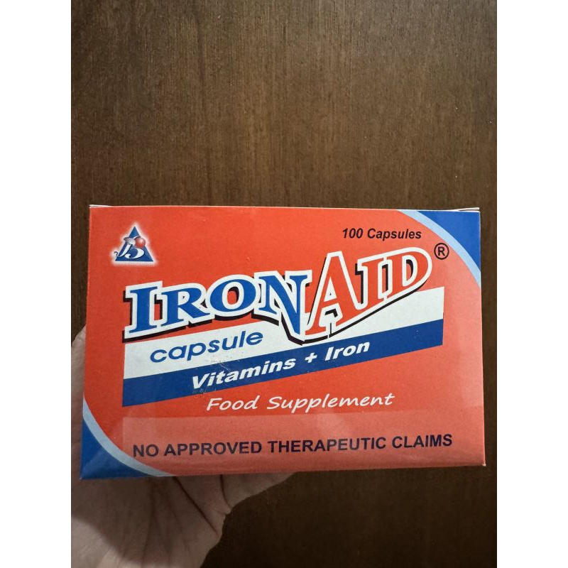 IRONAID VITAMINS PLUS IRON CAPSULE | Shopee Philippines