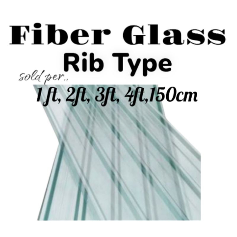 Fiberglass Rib Type Long Span local Made sold per 1Foot upto 150cm ...
