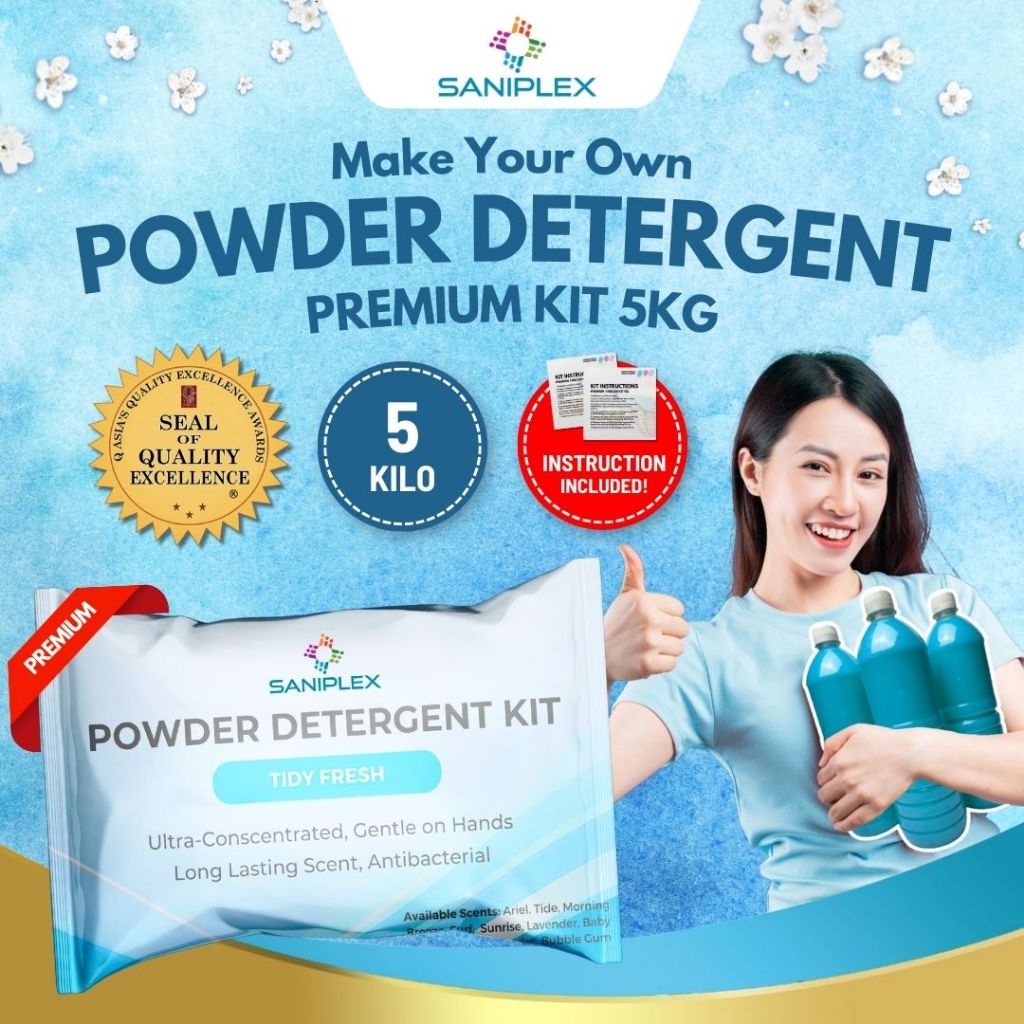 Saniplex Premium Powder Detergent DIY Kit 5kg Highly Formulated for ...