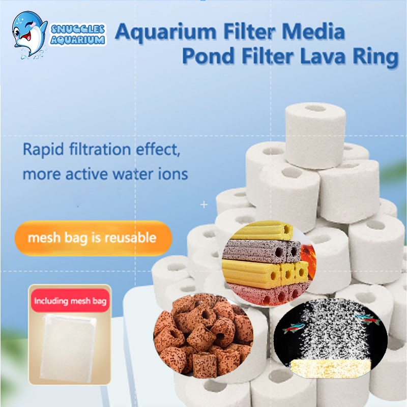 Bakki Roll Biological Aquarium Filter Media Pond Filter Lava Ring ...