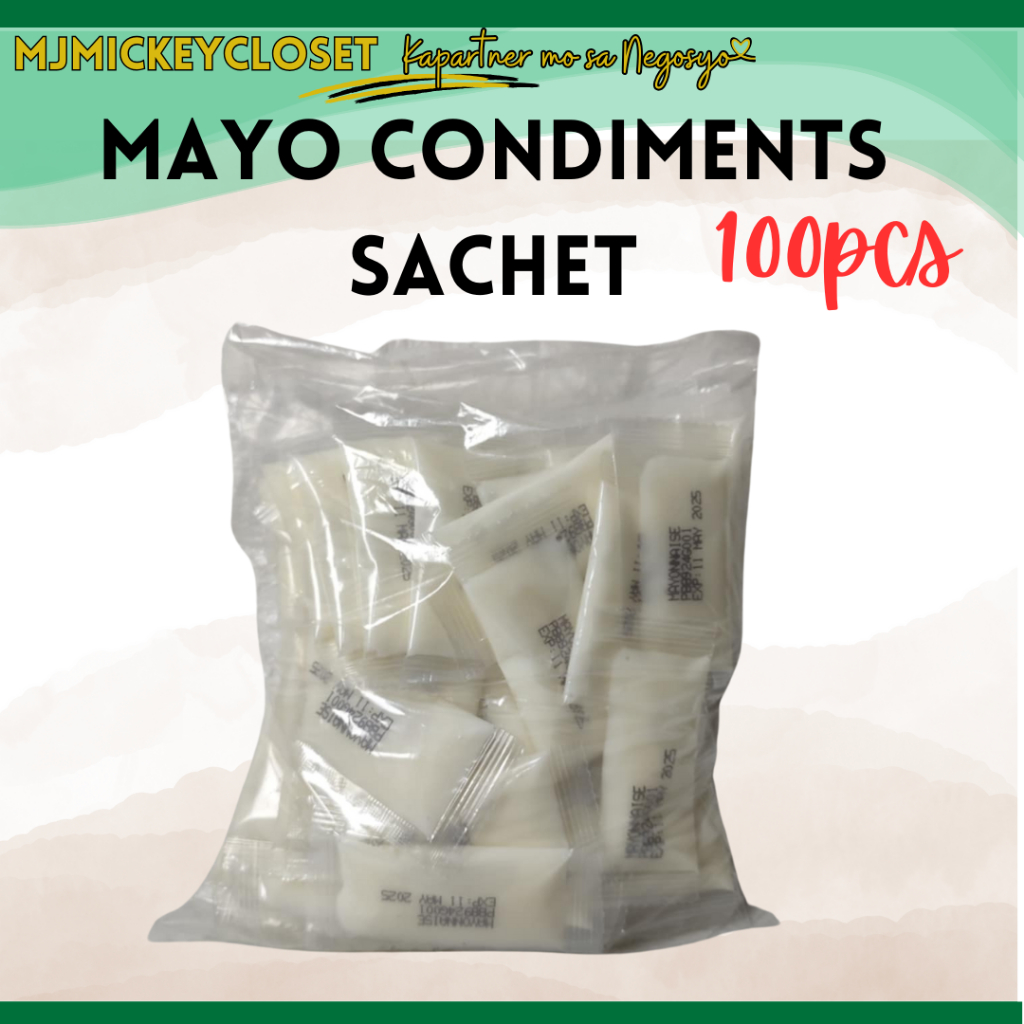 100pcs Mayo Ketchup Toyo Hot Sauce Toyomansi Sachet for Takeout Hotels ...