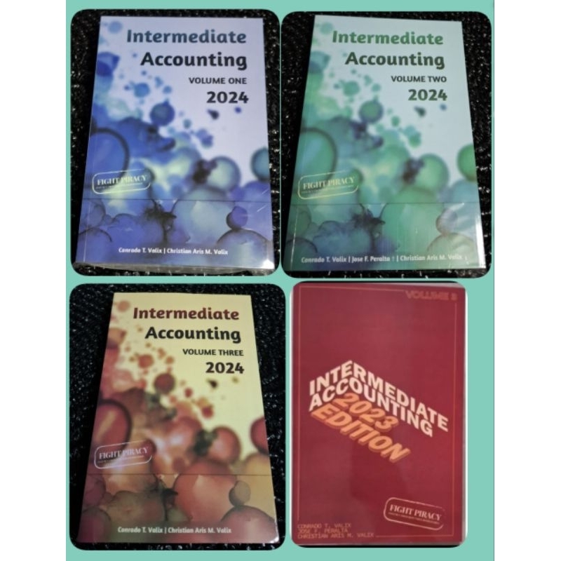 INTERMEDIATE ACCOUNTING Vol.1,2&3 2024 by valix | Shopee Philippines