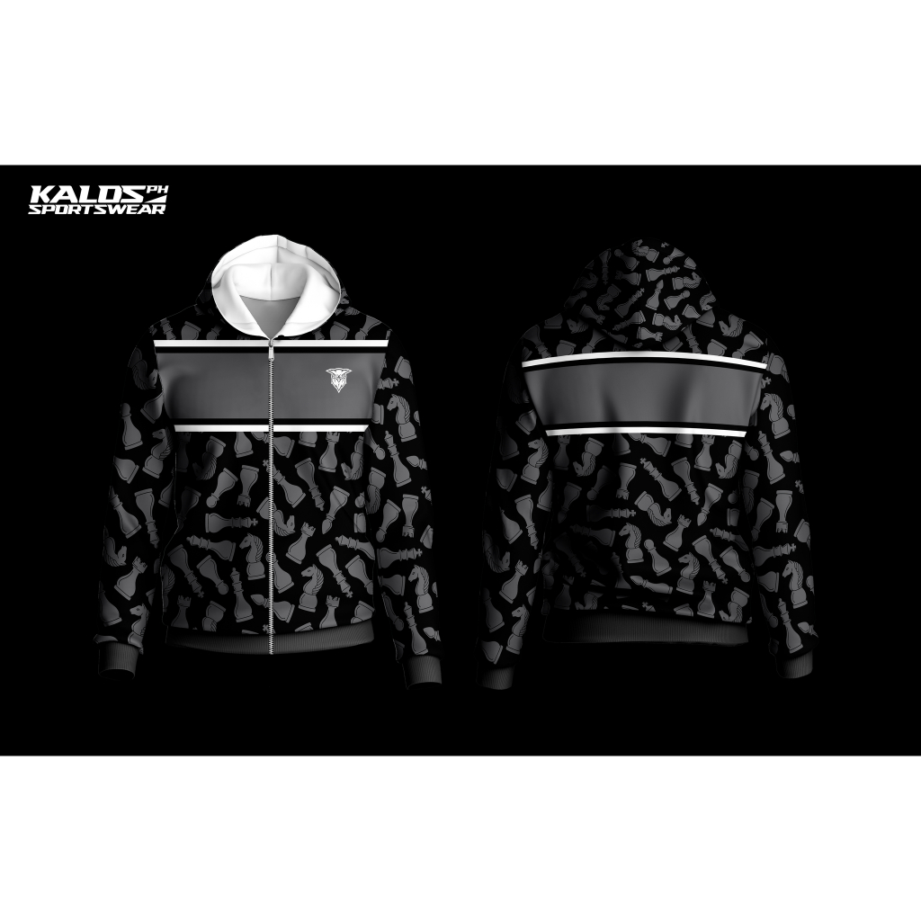 KALOSph "CHESS DESIGN" HOODIE JACKET | Shopee Philippines