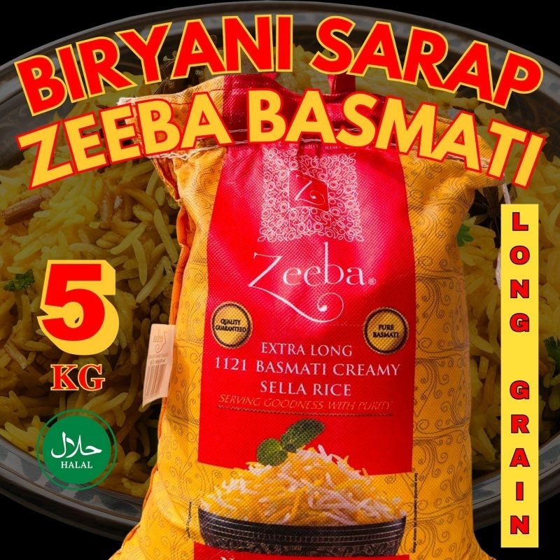 Zeeba Basmati Rice 5KGS | Shopee Philippines