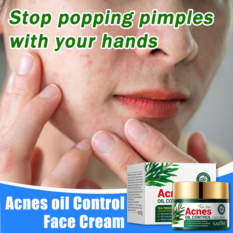 SADOER Tea Tree Essence acne remover oil control cream Fades Acne Scars Lotion Pimple Remover ...