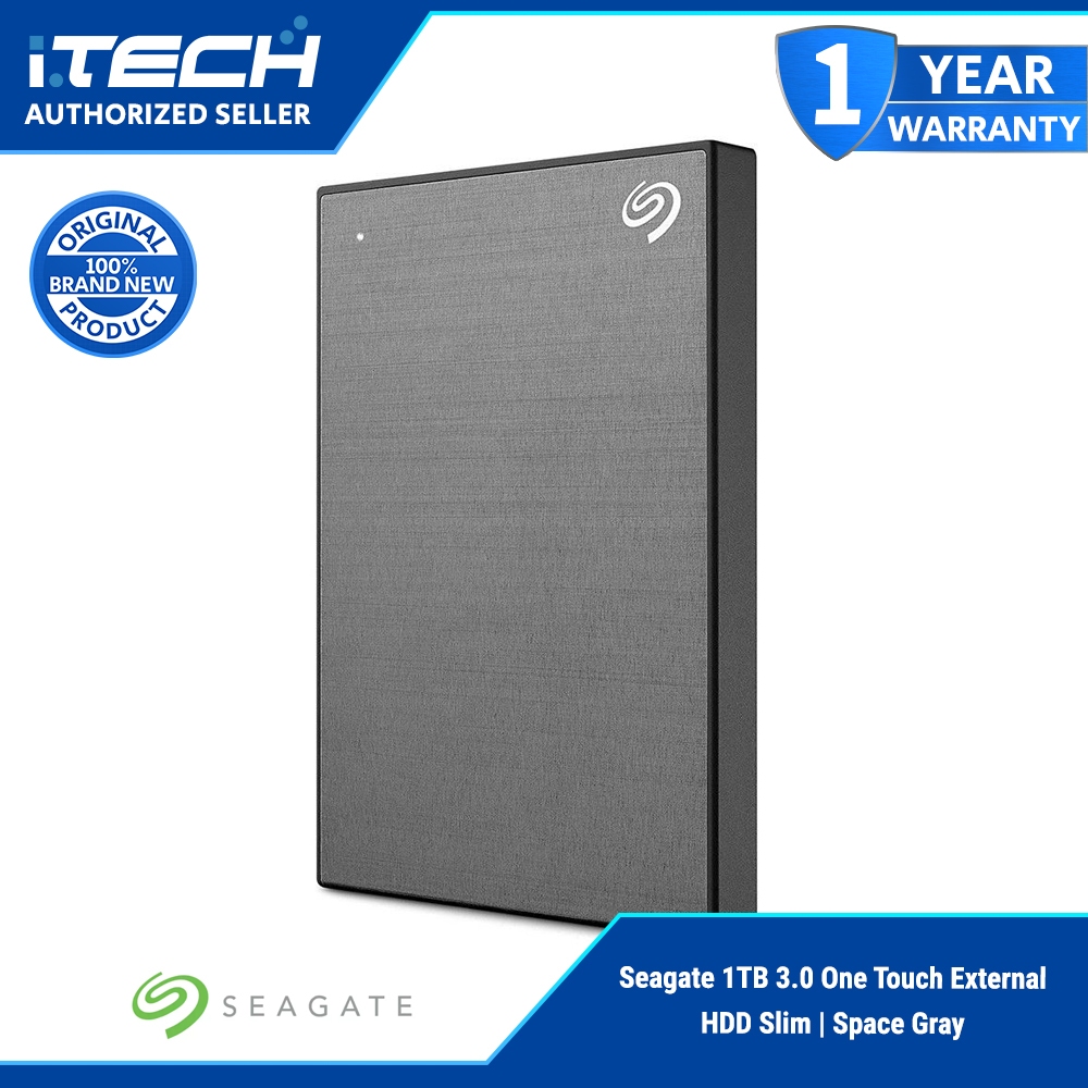 Seagate 1TB 3.0 One Touch External HDD Slim | Space Gray | Shopee ...