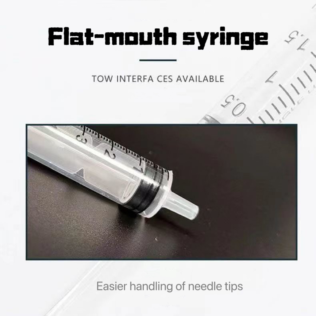 1ml Flat-mouth syringe hypodermic injection individual package ...