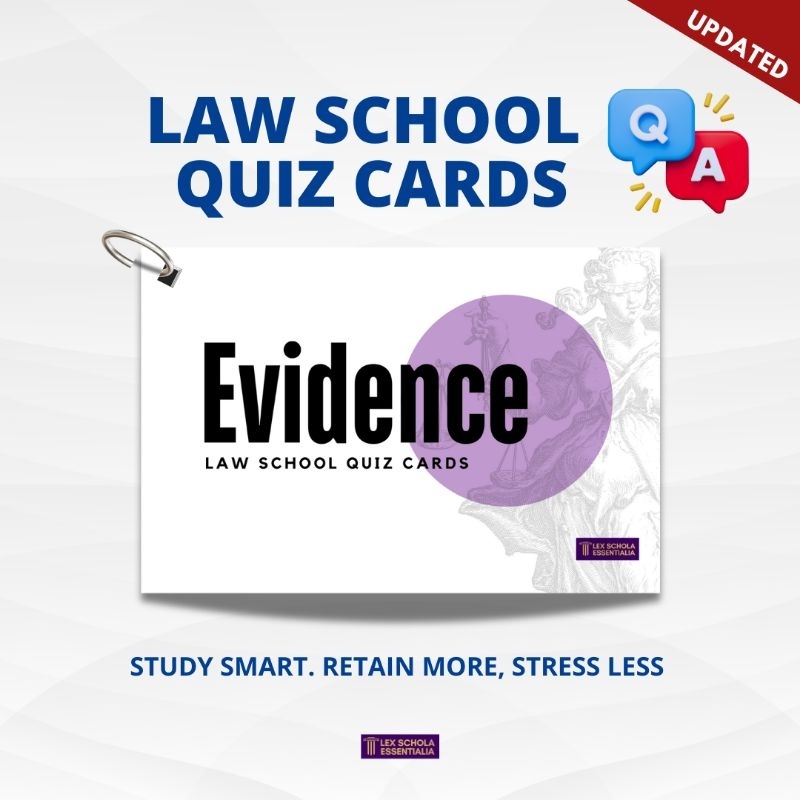 Evidence (Law School Quiz Cards Reviewer) | Shopee Philippines