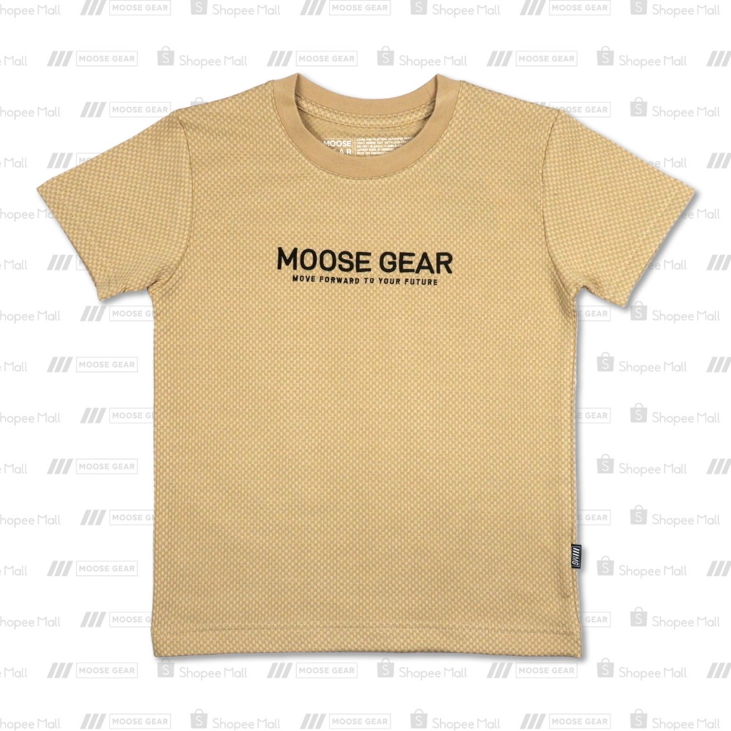 Moose Gear Semolina Brown Combi T-Shirt With Embroidery Details (TS-P ...