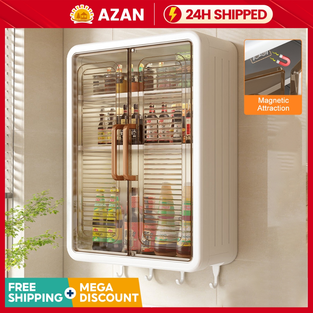 Wall Mounted Bathroom Cabinet Hanging Plastic Storage Cabinet For ...