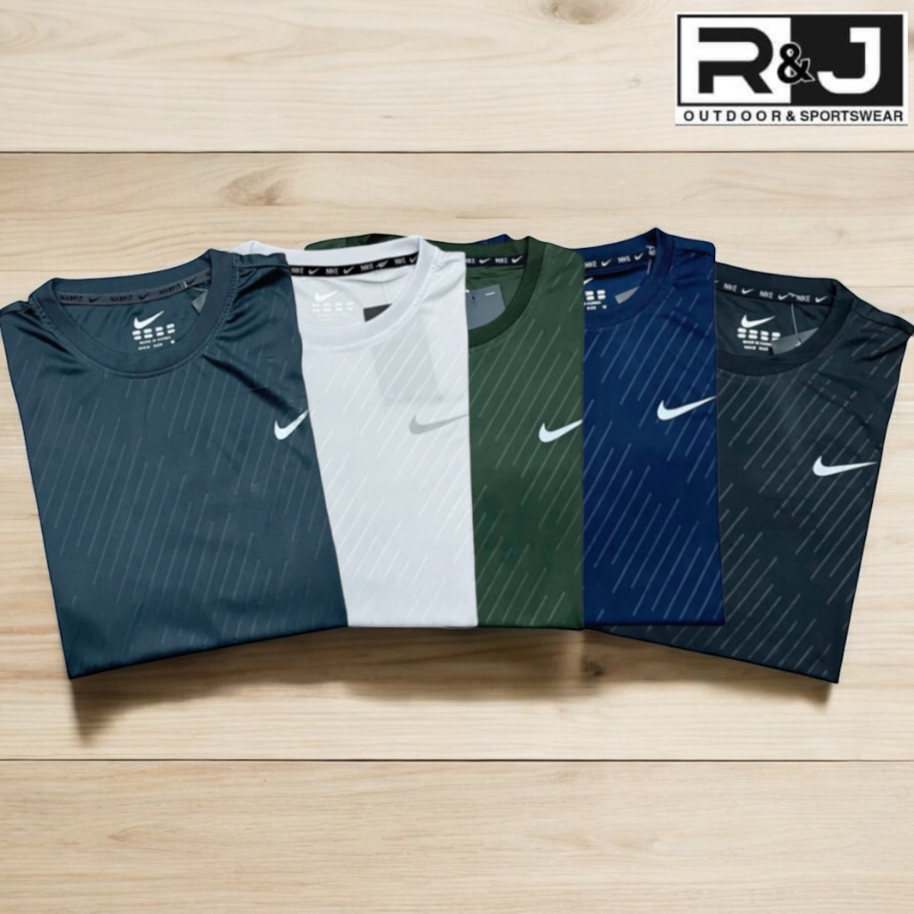 Men's Sports DRI-FIT Ice silk Quick dry T-shirts short sleeves | Shopee ...