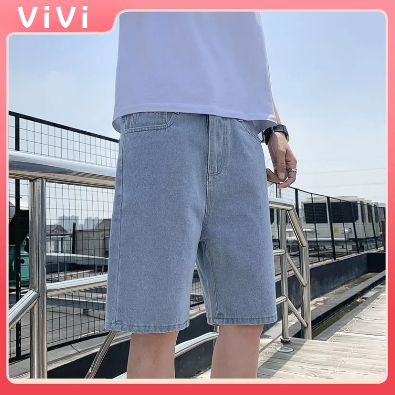 Men's and women's same size (28-36) straight cut denim shorts | Shopee ...