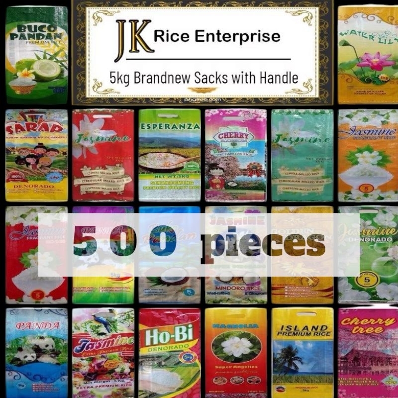 (5kg) 500pcs DOUBLE LAMINATED BRAND NEW SACKS (BULK) | Shopee Philippines