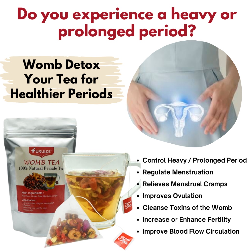 Womb Detox Tea: Treats Heavy or Prolonged Menstruation, Irregular ...