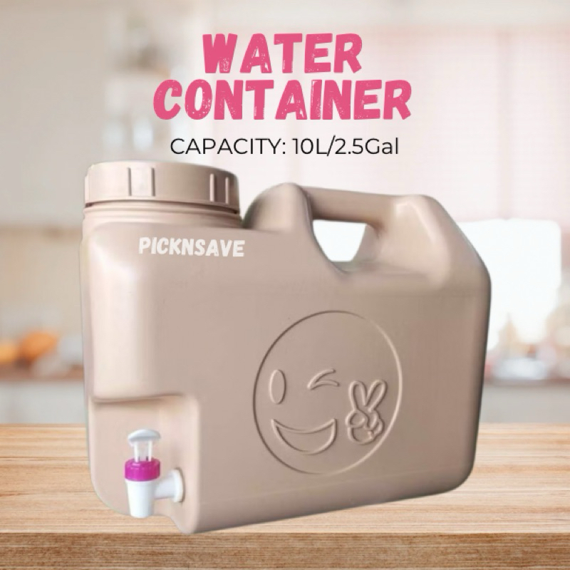 Mineral Container 2.5Gal Aesthetic Water Container Gallon Galon ...