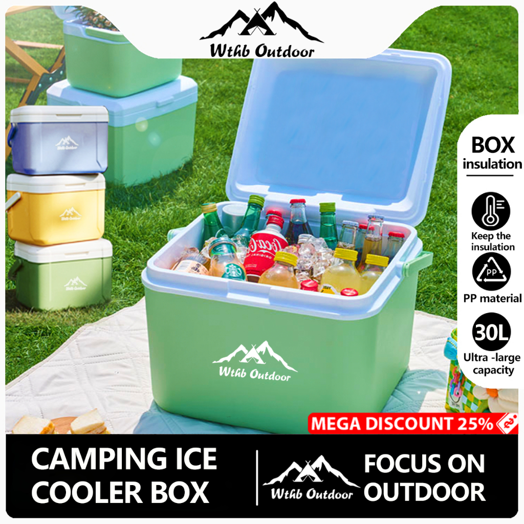 【Wthb Outdoor】Ice Box Cooler Chest Insulated 6L 10L 16L 30L Camping ...