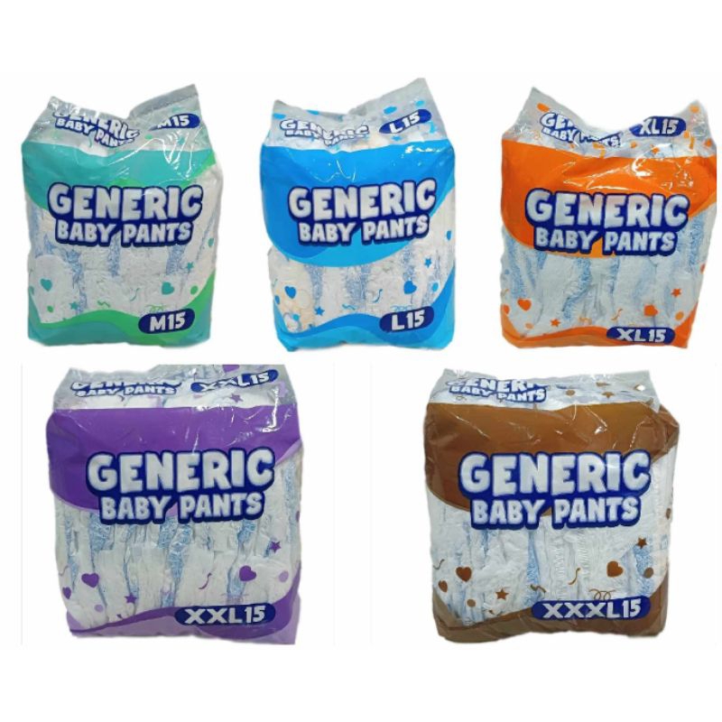 Generic Baby Pants Diaper 15's | Shopee Philippines