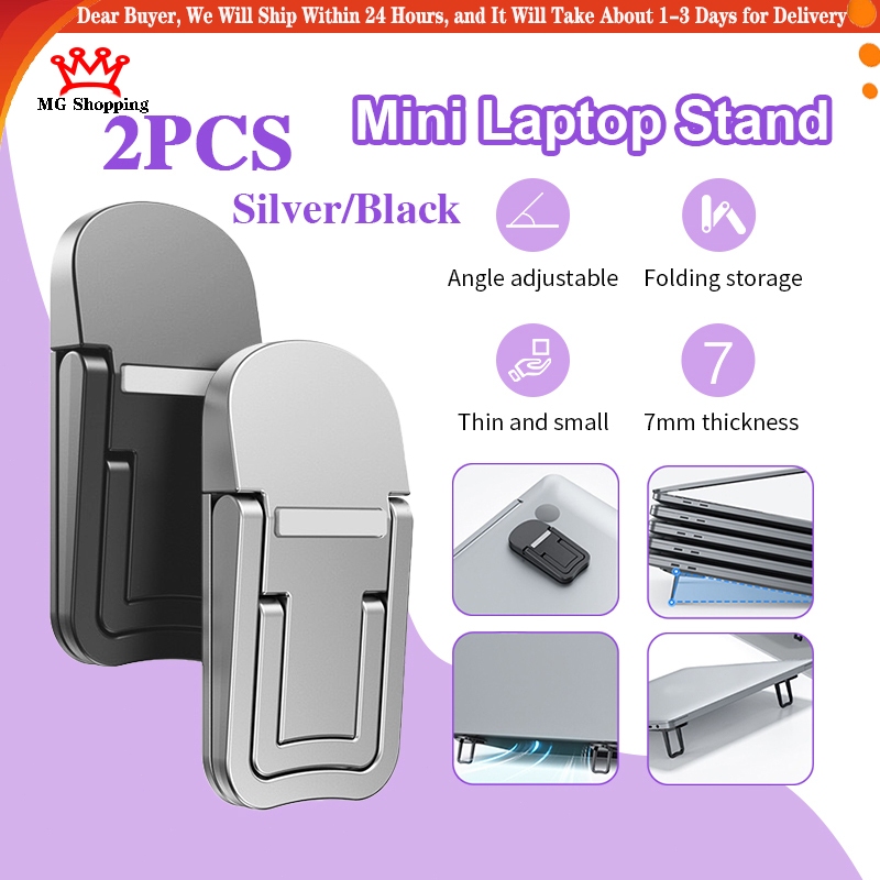 2pcs Mini Foldable Laptop Stand For Computer Keyboard Stand Riser ...