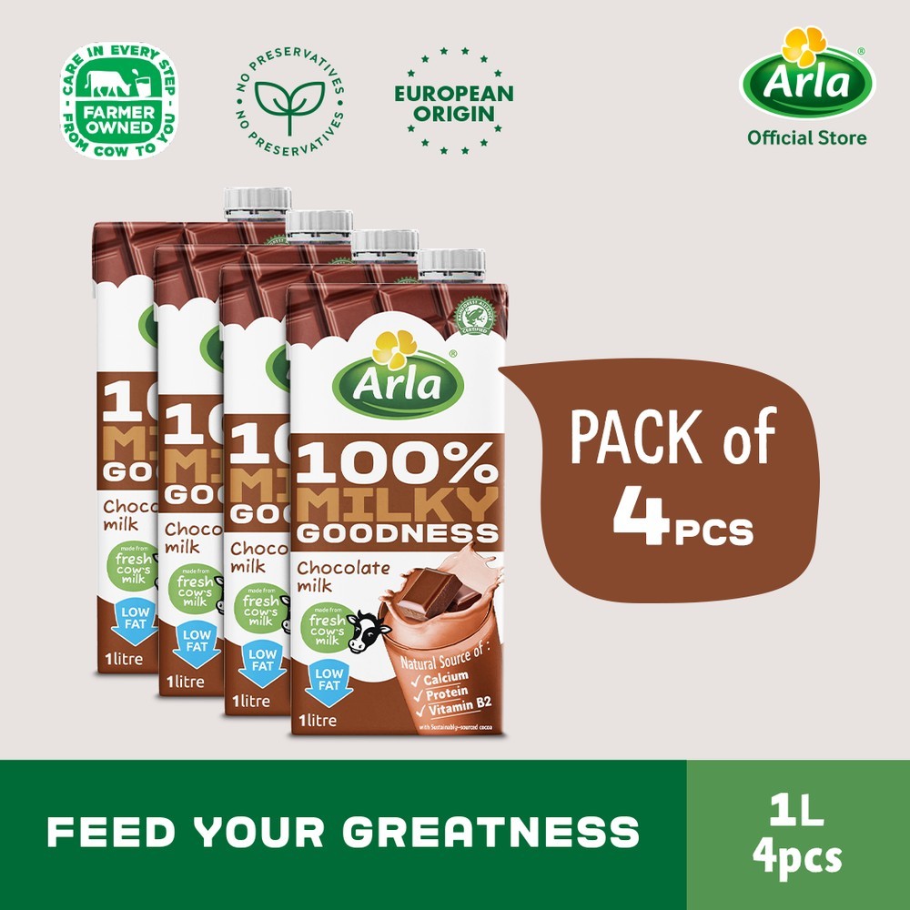 Arla Chocolate Milk 1L 4-Pack | Shopee Philippines