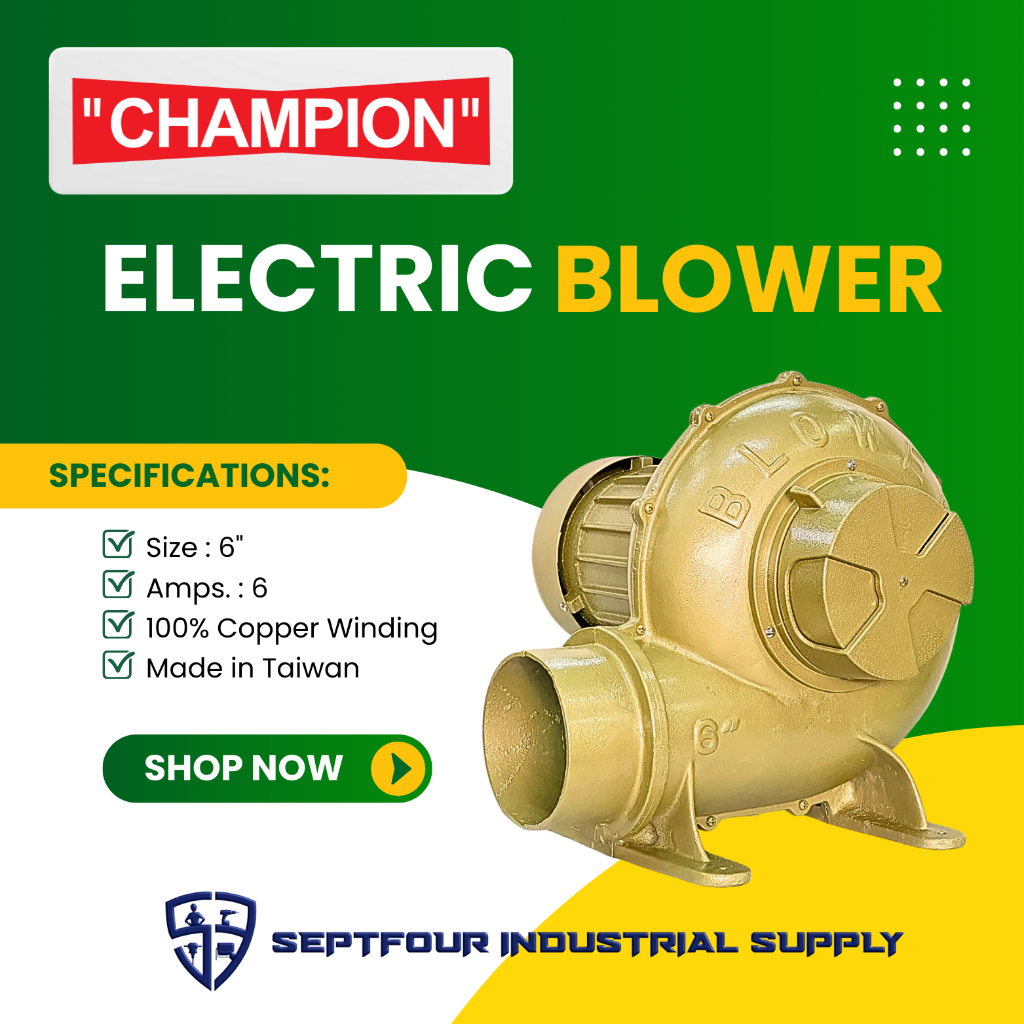 "Original" Champion 6" Electric Blower (Made in Taiwan) blowing and ...
