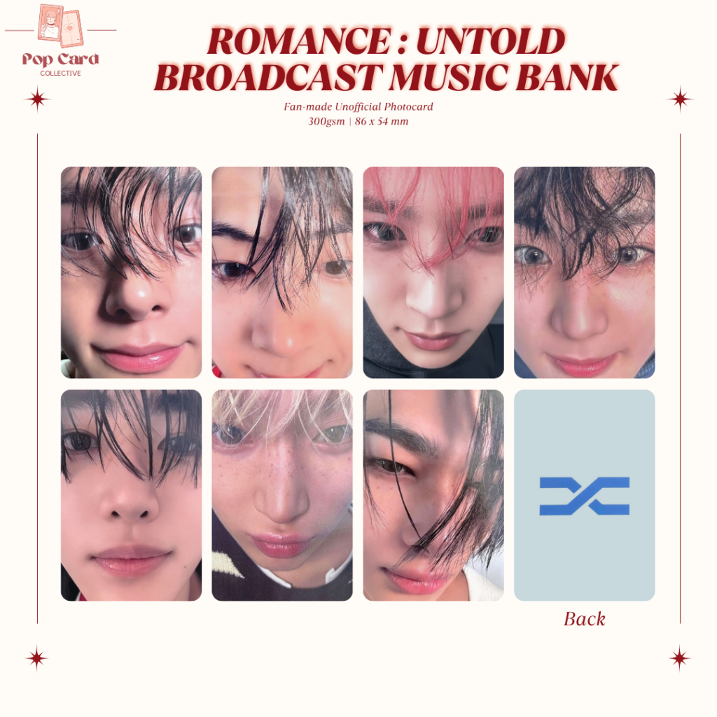 [ENHA] Romance : Untold Daydream Broadcast Music Bank Fan-made Unofficial Photocard | Shopee ...