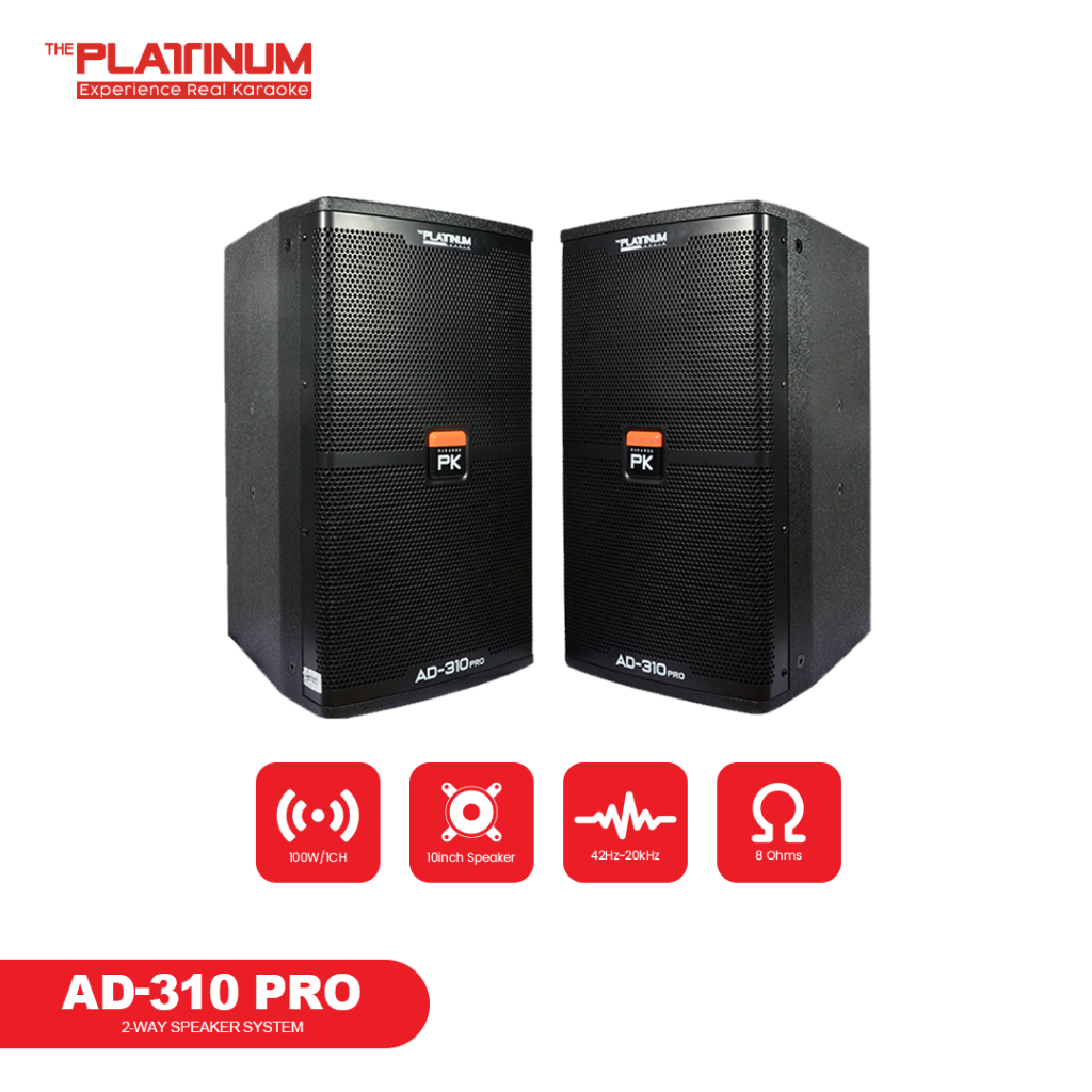 Platinum Karaoke AD-310 PRO 2 WAY Speaker System | Shopee Philippines