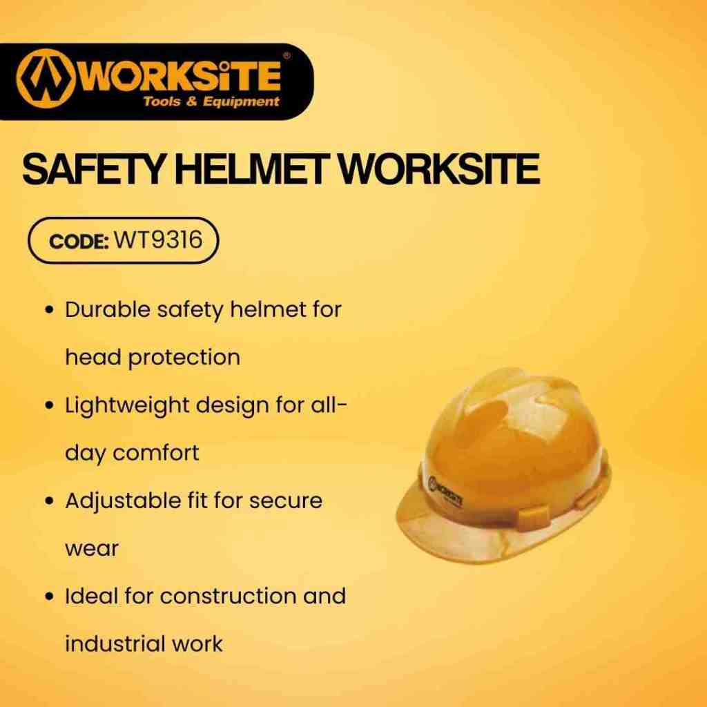 WORKSITE -WT9316 ( SAFETY HELMET WORKSITE ) | Shopee Philippines