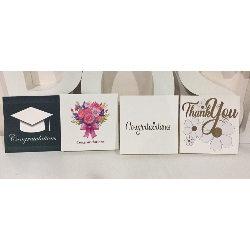 Congratulations/ Thank You (10pcs/pk) 3”x3” | Shopee Philippines