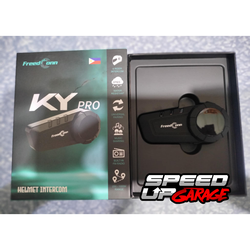 Freedconn KY-Pro Motorcycle Helmet Bluetooth Intercom | Shopee Philippines