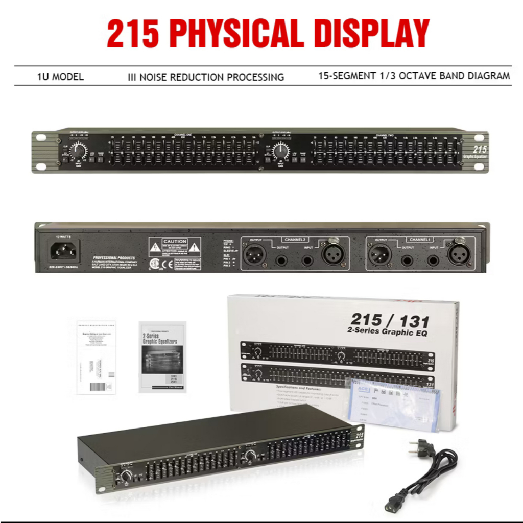 New BAXS 215 Equalizer Dual channel 15-Band graphic Equalizer | Shopee Philippines