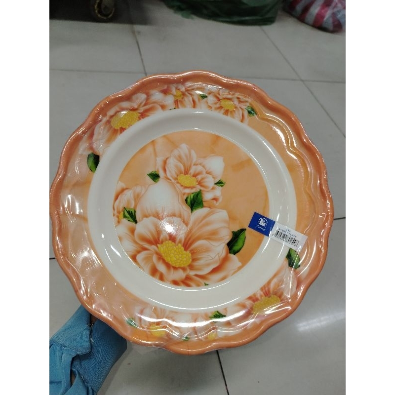 MELAMINE ORANGE PLATE MAKAPAL 12PCS SET | Shopee Philippines
