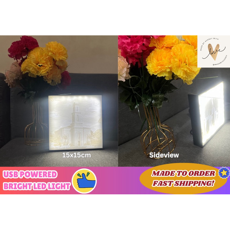 LDS temple 3D lithophane lightbox | Shopee Philippines