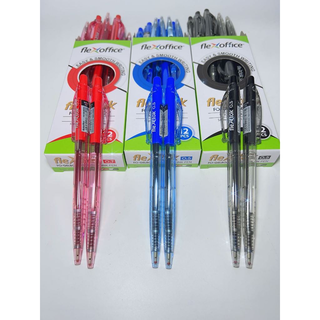 Flex office flextok smooth inkoriginal ballpen 1box for 12pcs | Shopee ...