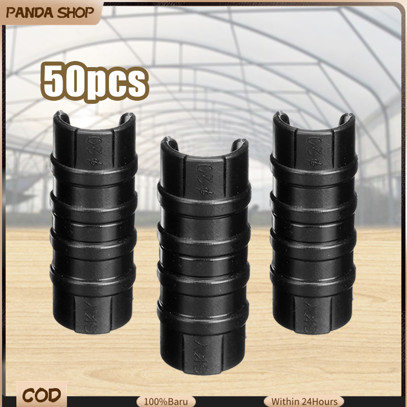 50pcs 19/20/25mm Greenhouse Frame Pipe Clip Garden Buildings Tube Clip ...