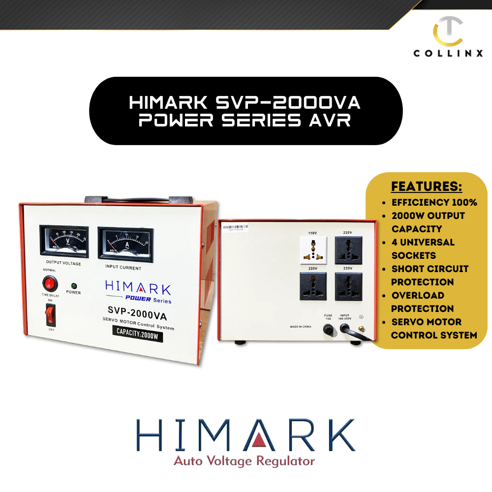 HIMARK SVP-2000VA POWER SERIES AVR | Servo Motor Control System | 100% ...