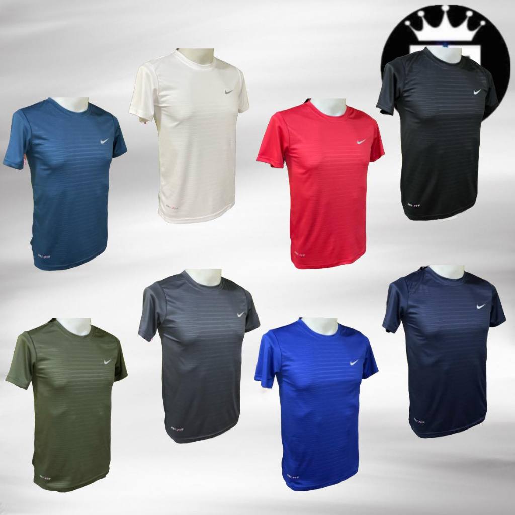 Men's Sports DRI-FIT Ice silk Quick dry T-shirts short sleeves | Shopee ...