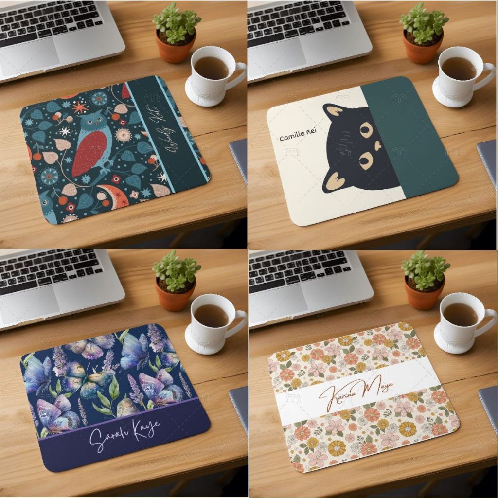 PERSONALIZED MOUSE PAD WITH YOUR NAME - HIGH QUALITY CUTE DESIGNS ...