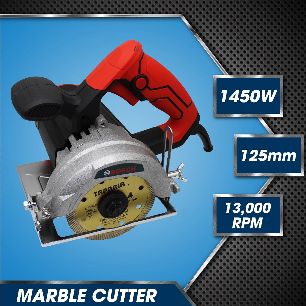 Powerful Electric Marble Cutter 125mm (Red) | Shopee Philippines