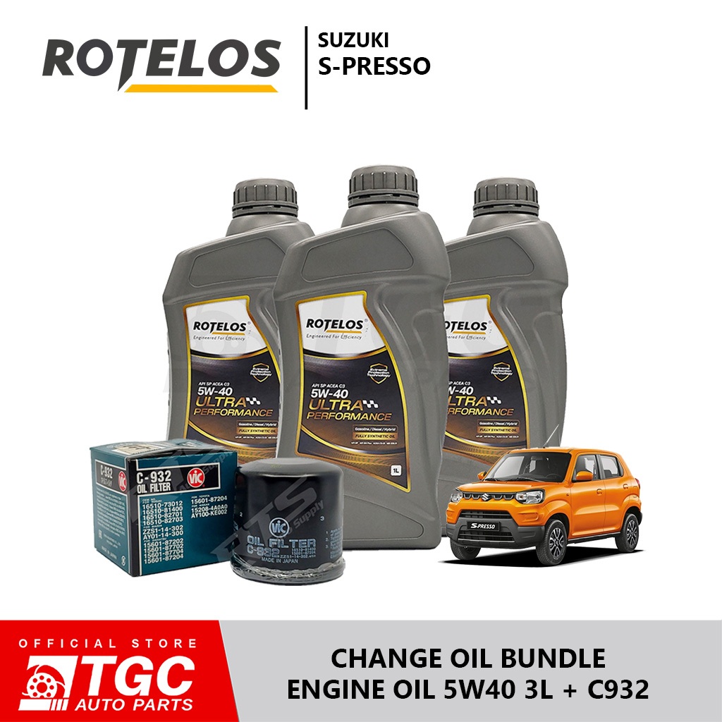 Suzuki S-Presso All Rotelos Ultra Performance 5w-40 Fully Synthetic ...
