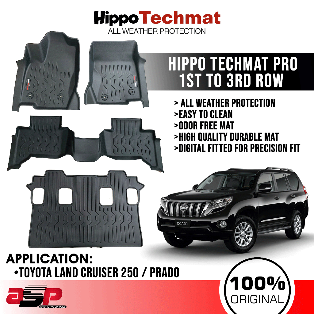 Hippo Techmat PRO Deep Dish Matting for Toyota Land Cruiser 250 Prado ...