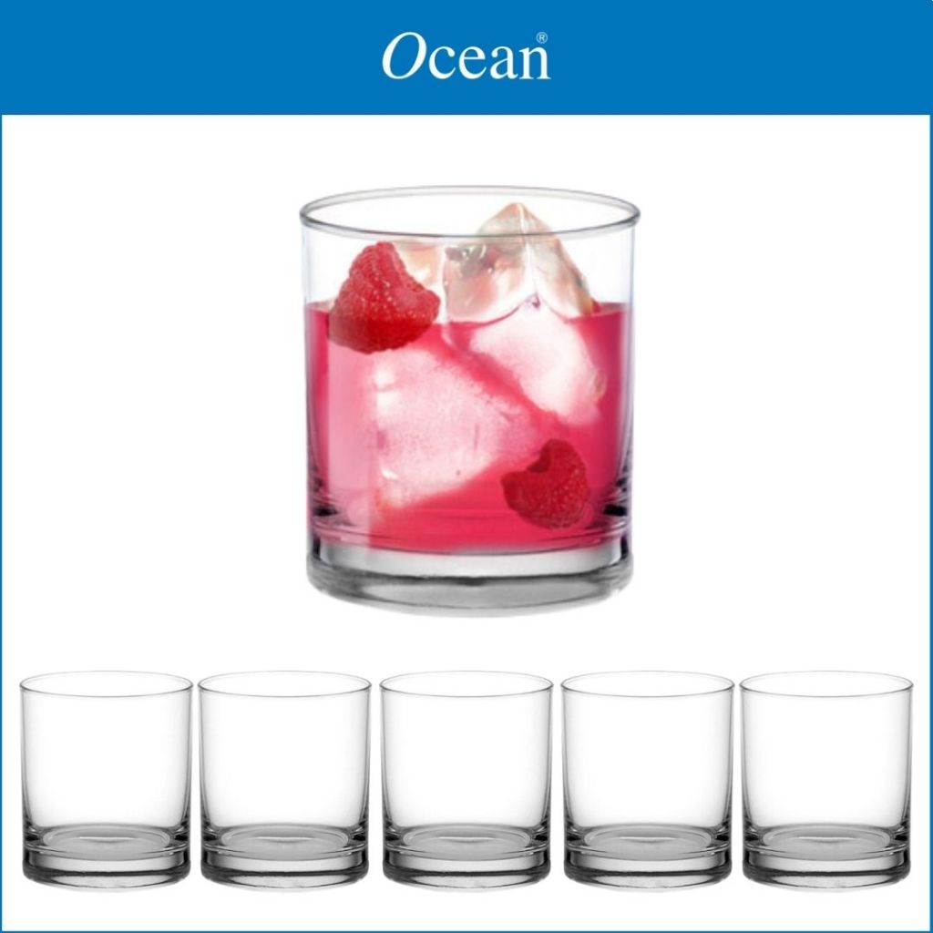 Ocean Glass Rock Tumbler Drinking Glass 245ml (Set Of 6) | Shopee ...