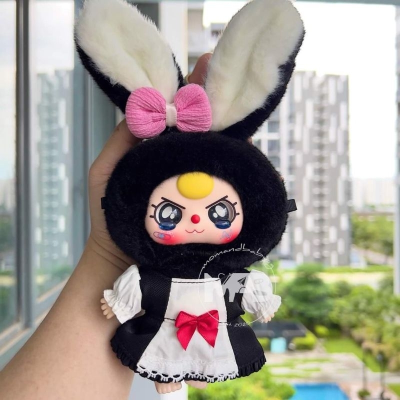 Baby Three Macaron Cute Bunny plush pendant (Rare Crying Angry eyes ...
