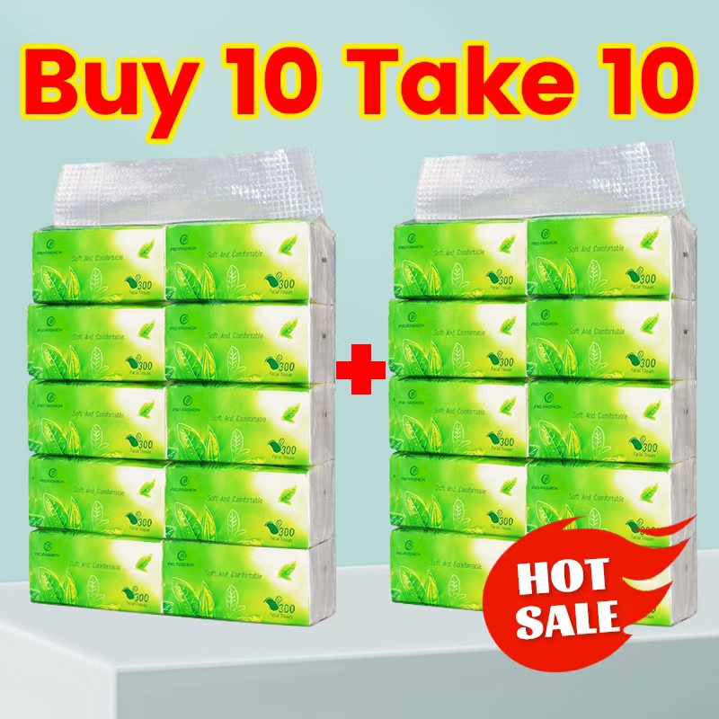 (10/20/30) Packs Natural Tissue Facial Organic Green Tea Tissue Paper ...