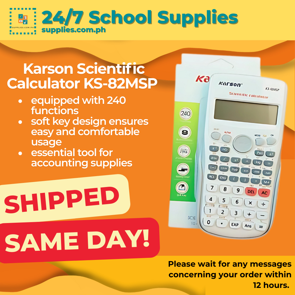 Karson Scientific Calculator KS-82MSP SOFT KEY 240 FUNCTIONS | Shopee ...