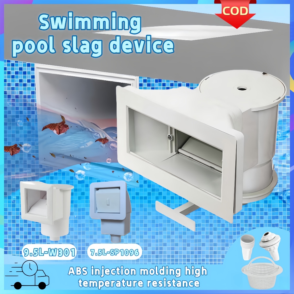 Emaux 9.5L Wall Skimmer for Swimming Pool with Strainer Standard Wide ...