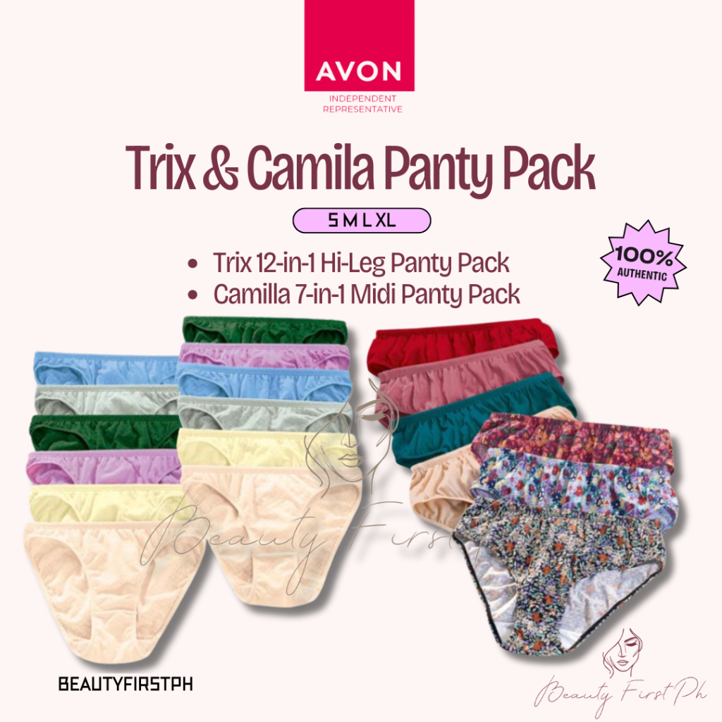 AVON Intimate Apparel Trix 12-in-1 Hi-Leg and Camila 7-in-1 Midi Panty ...