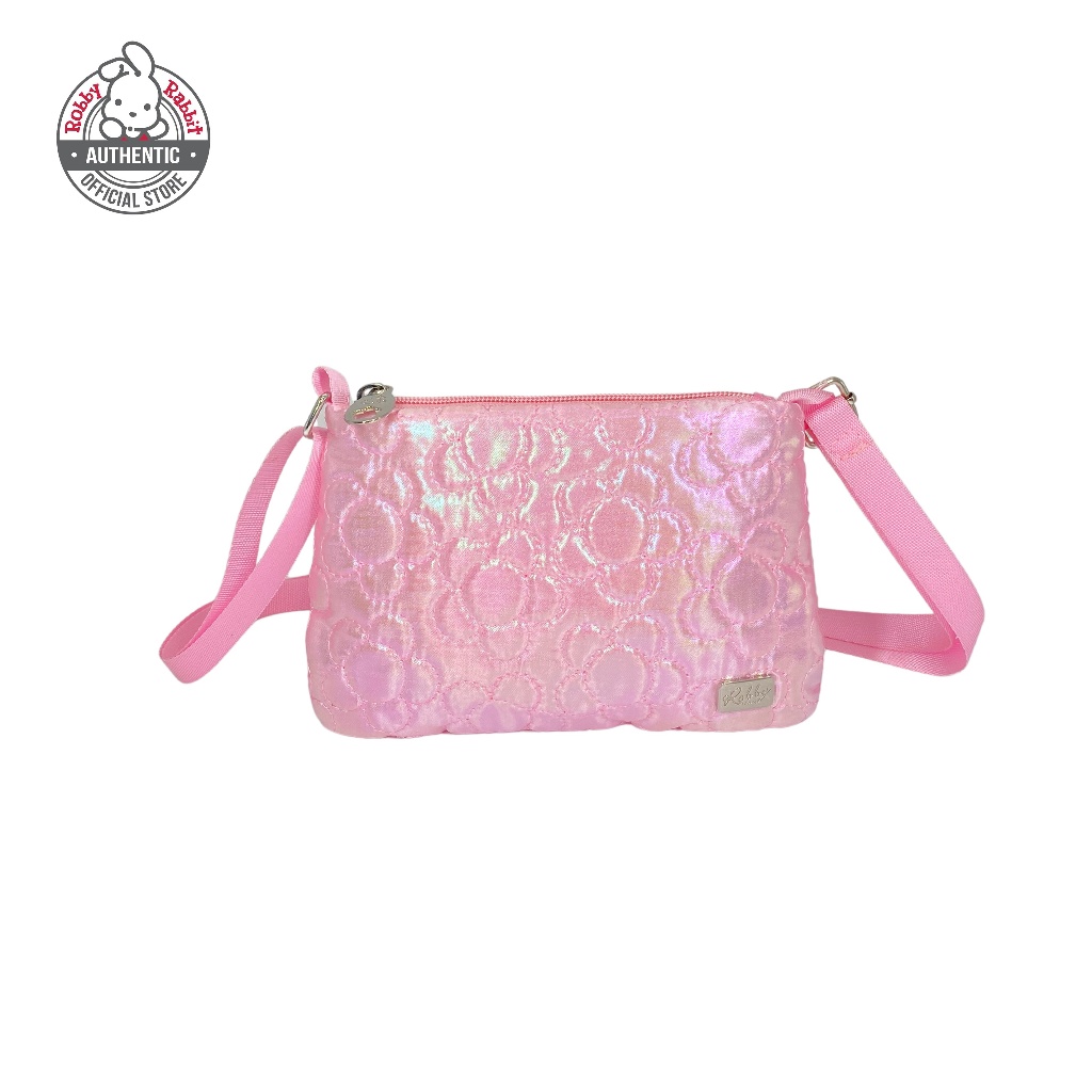 Robby Rabbit Rainbow Flower Sling Bag (Pink, Purple, Yellow) | Shopee ...