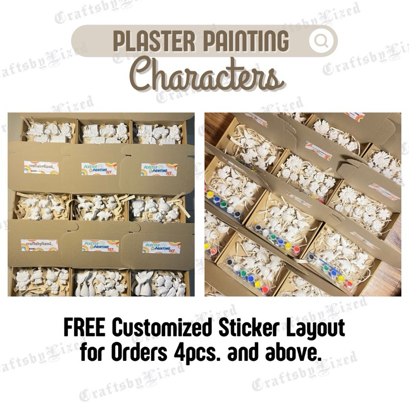 CBL*Plaster Painting Set- Characters | Shopee Philippines