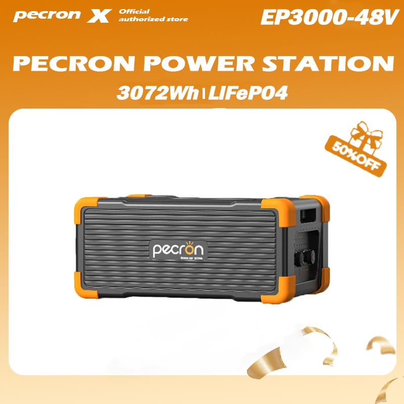 Pecron EP3000-48V LiFePo4 Extended Battery 3072Wh (51.2V/60Ah) for ...